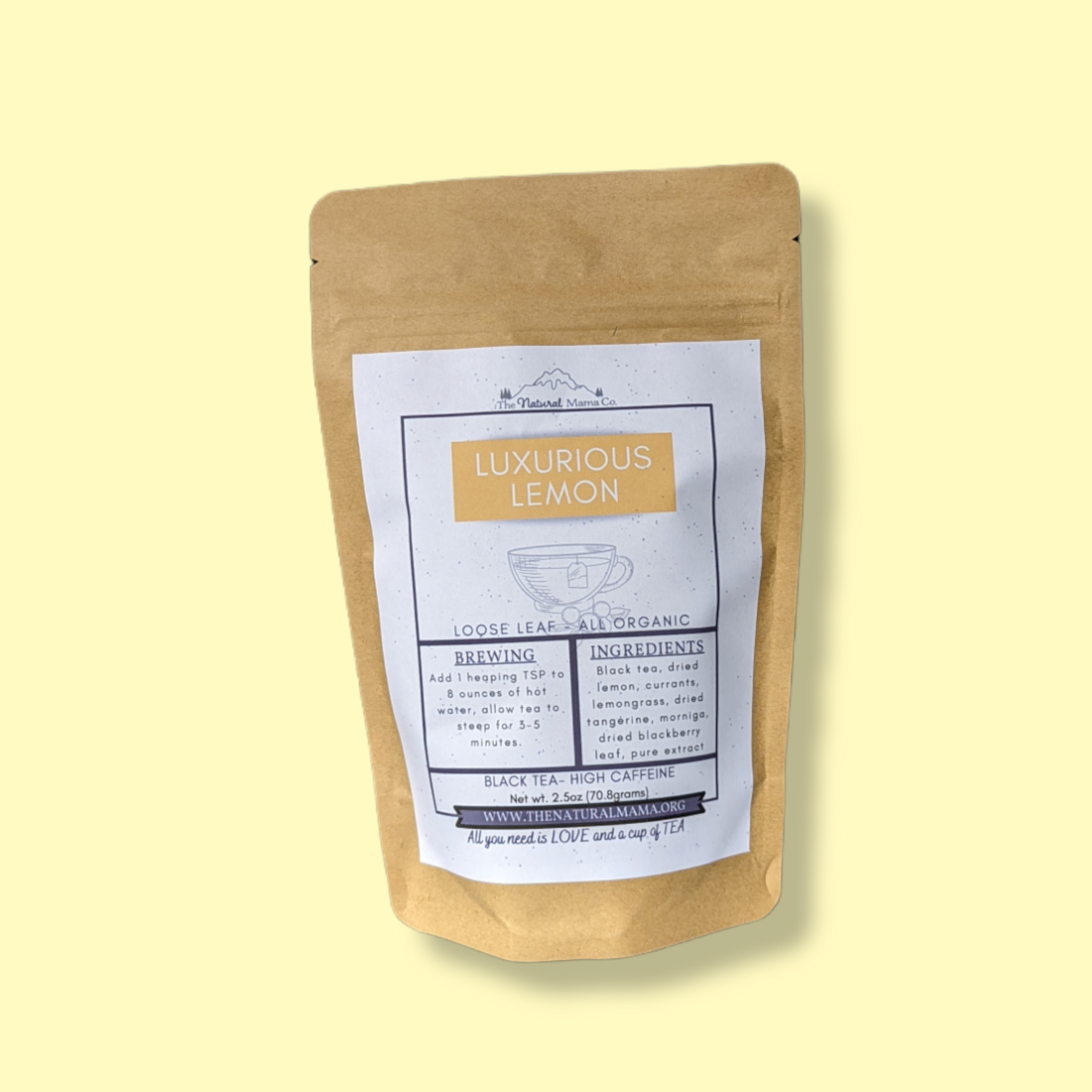 Luxurious Lemon Black Tea – The Natural Mama Co.