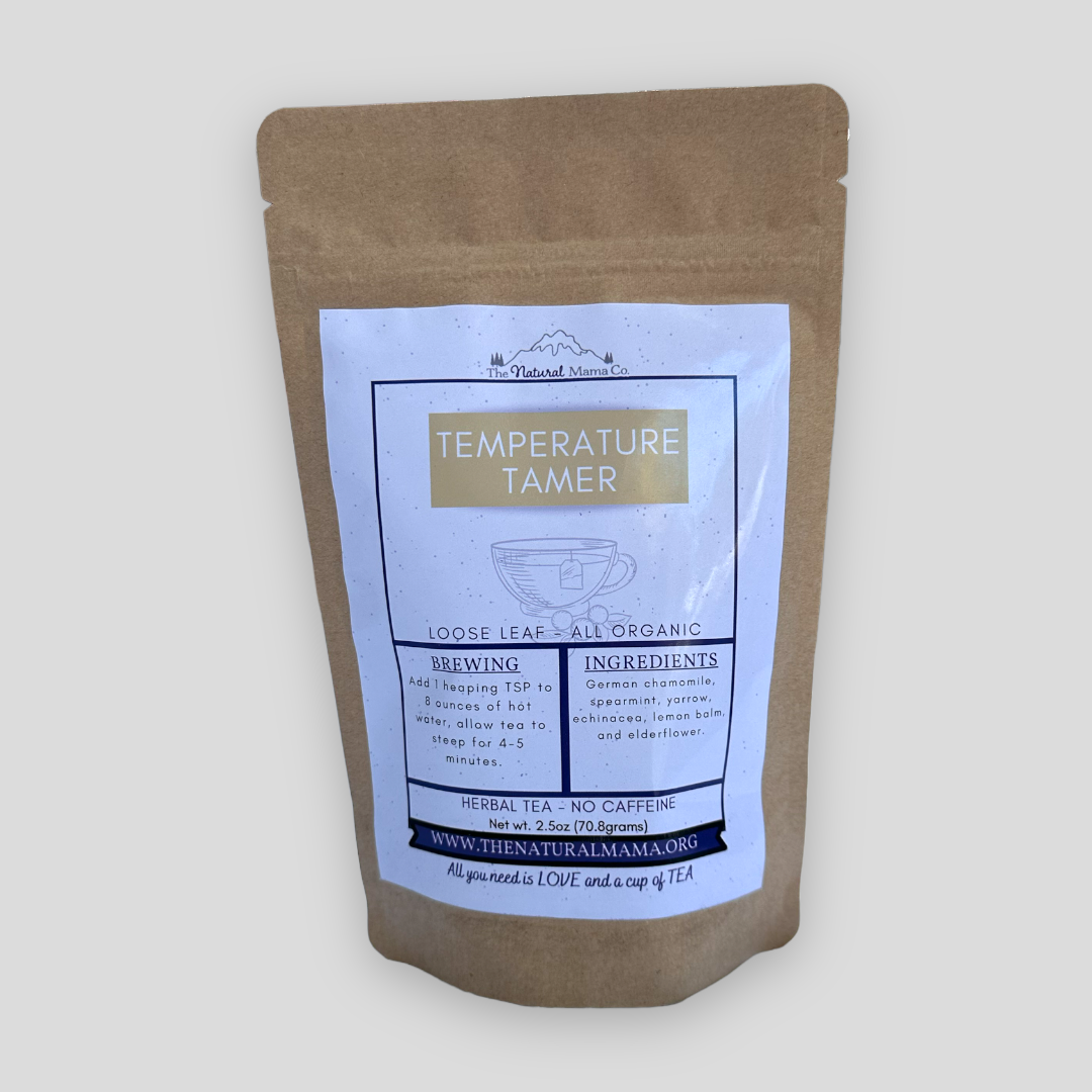 Temperature Tamer | Fever Tea | Herbs for Fever | – The Natural Mama Co.